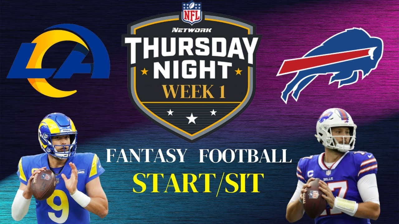 Week 1 Thursday Night Fantasy Football Start/Sit - YouTube