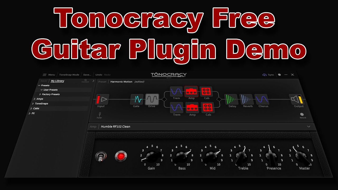 Tonocracy Free Guitar Plugin Standalone - Crunch Rock Metal highgain ...