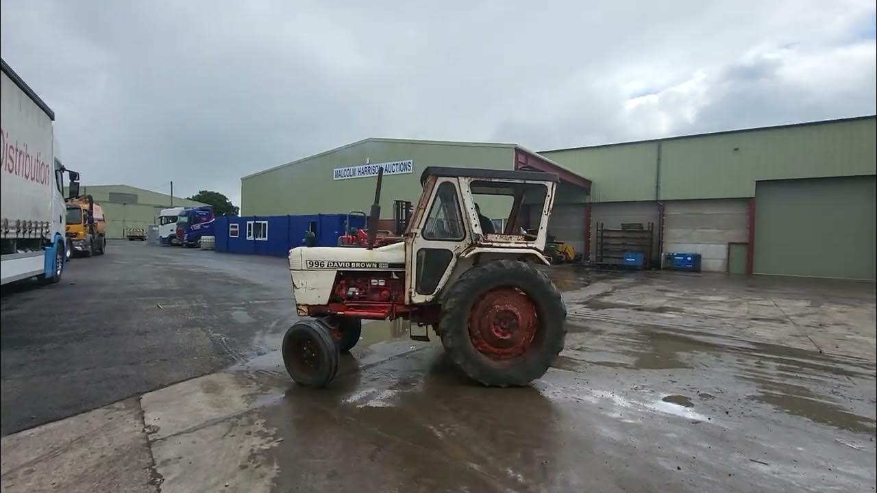 David Brown 996 2WD Tractor - Entered into Auction - YouTube