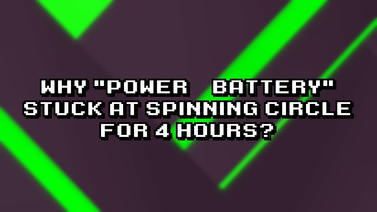 The Mystery Behind "Power & Battery" Spinning Circle for 4 Hours! - YouTube