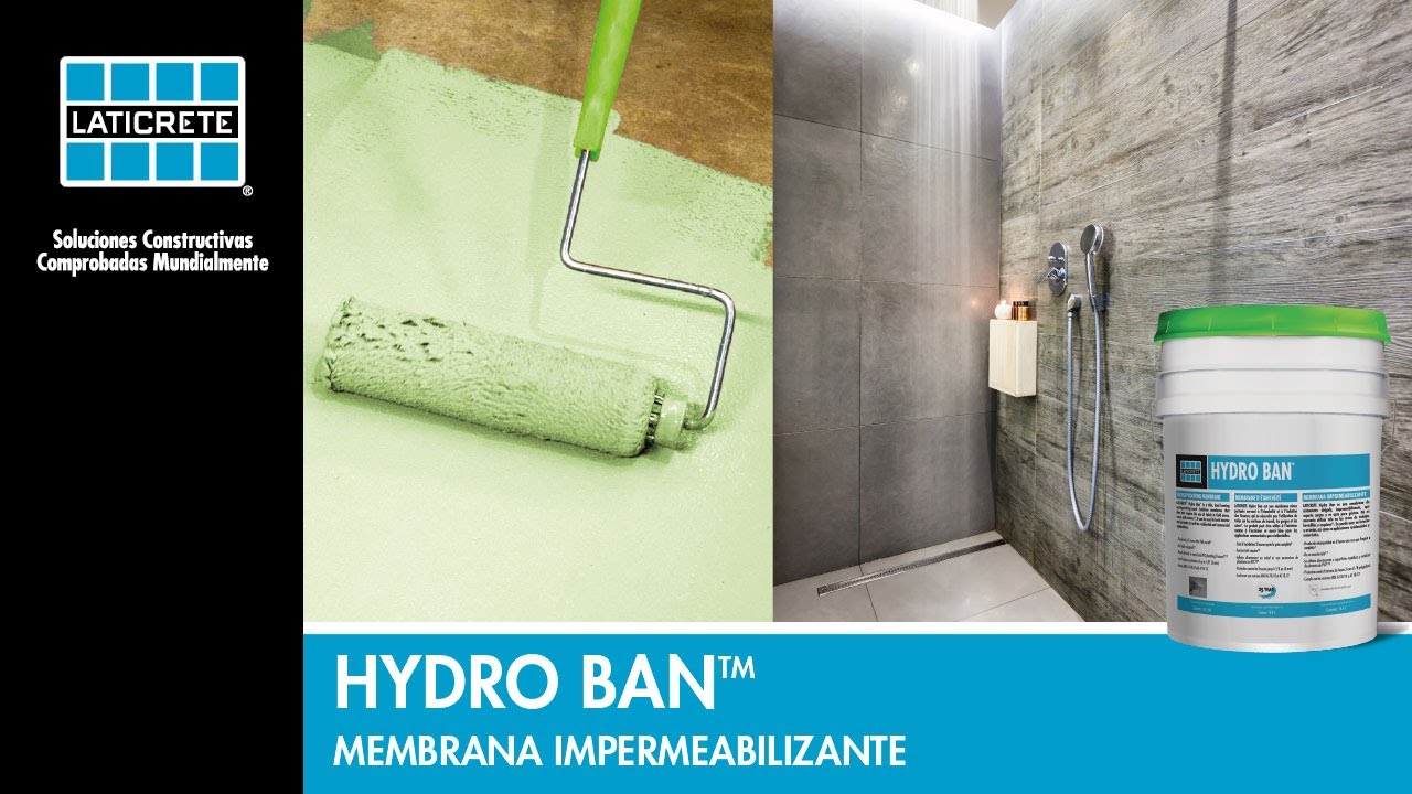 HYDRO BAN™ - Membrana Impermeabilizante y Antifracturas - YouTube