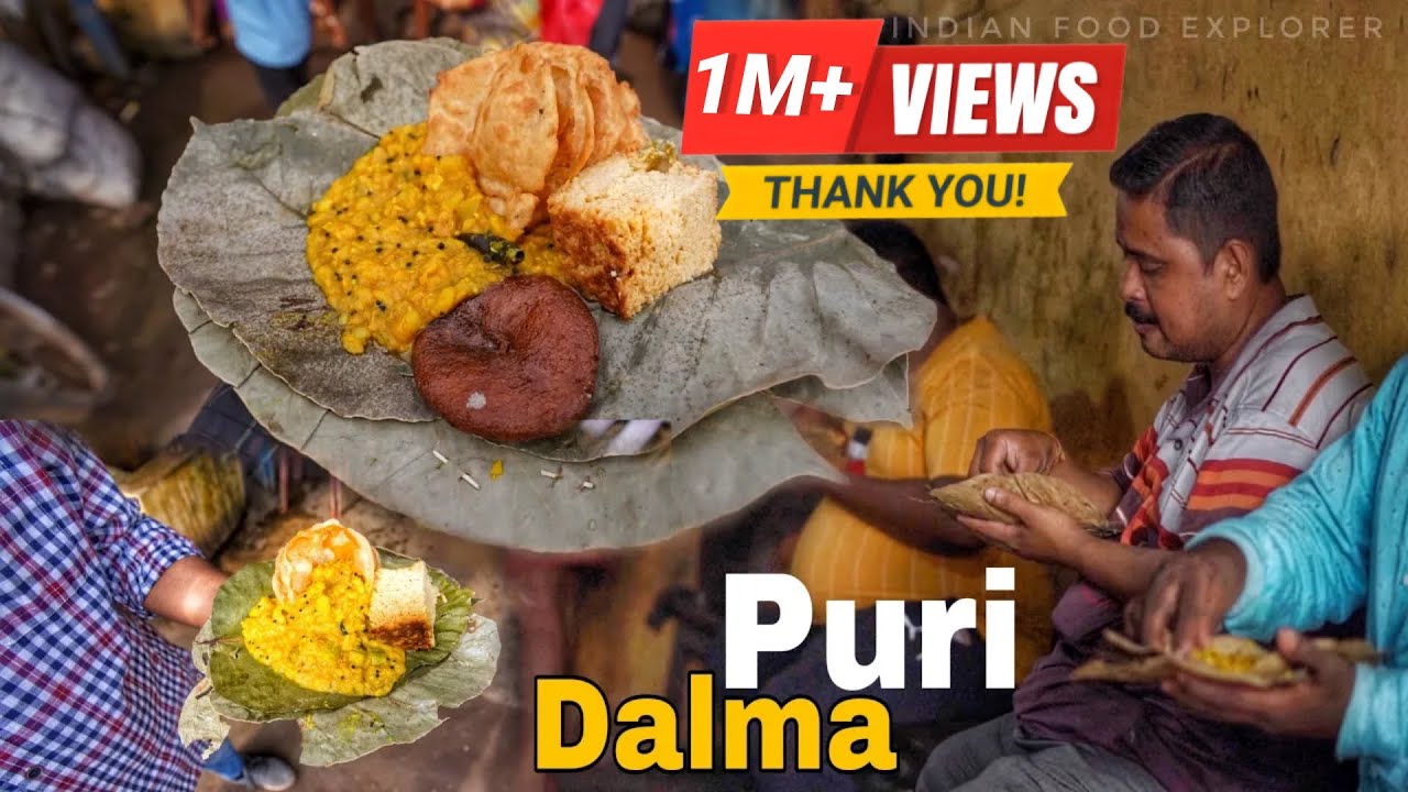 This Place Is Famous For Puri Dalma At Puri Dham Only 30₹ Odisha Food Tour Street Food