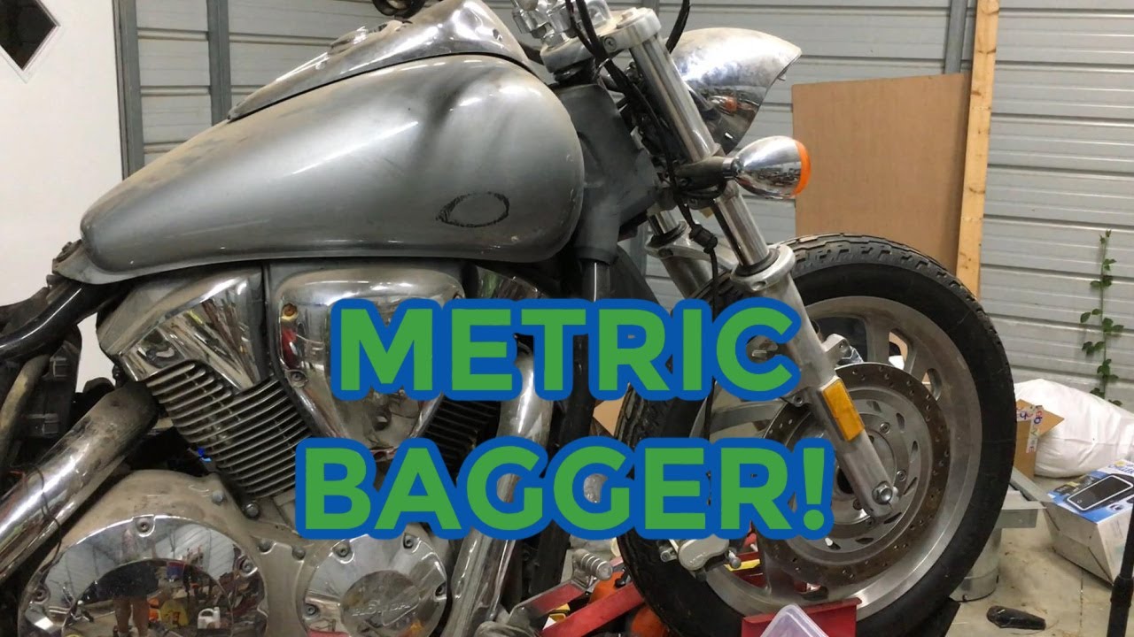 👀Honda VTX1300 METRIC BAGGER BUILD!! T-shirt GIVE-A-WAY 😎 - YouTube