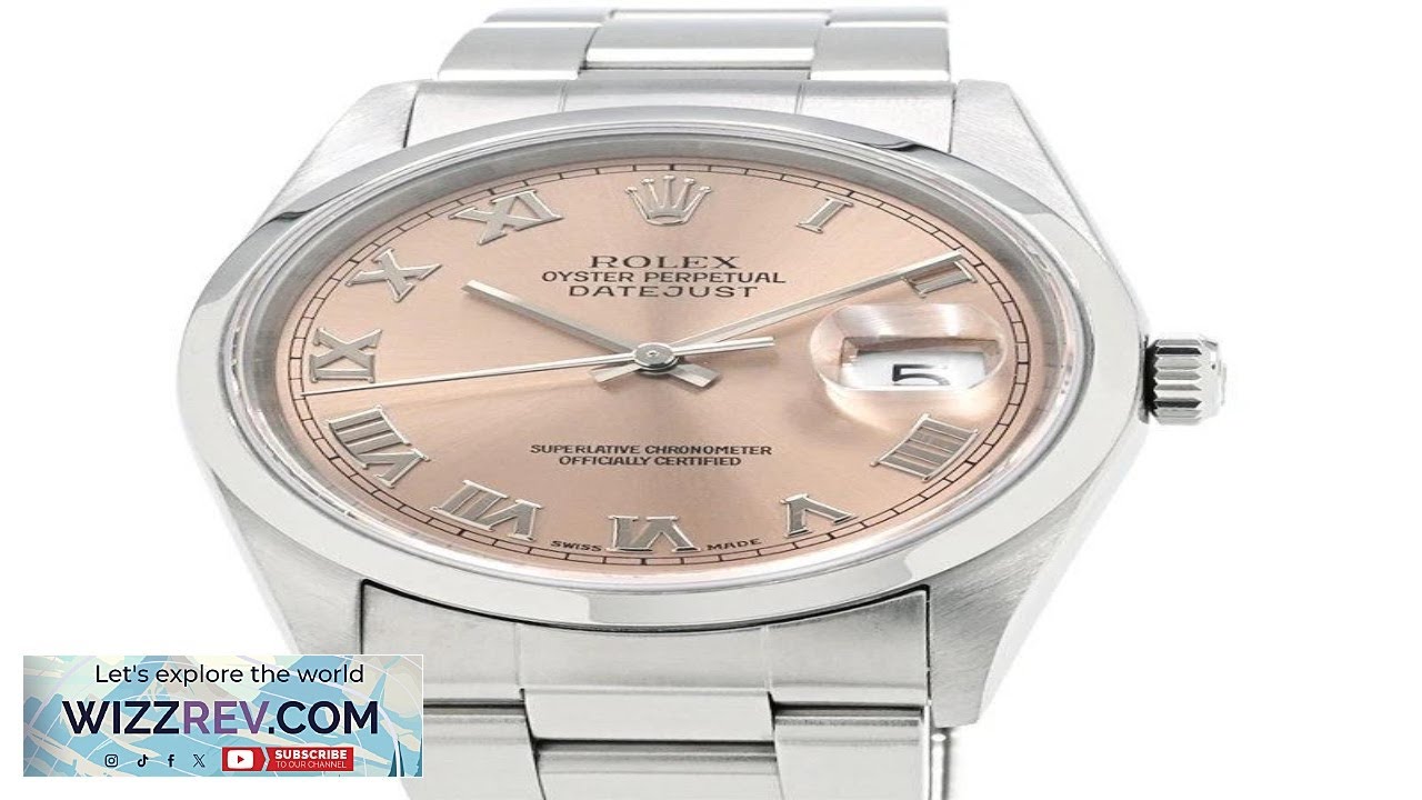 ROLEX Datejust Y Series Circa 2002 16200 Pink Men's Used Watch #118314 ...