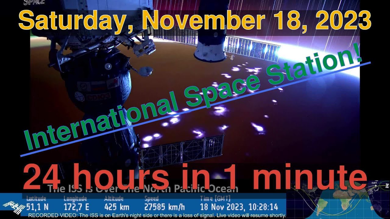 International Space Station HD camera [11-18-2023] - Daily Time Lapse # ...