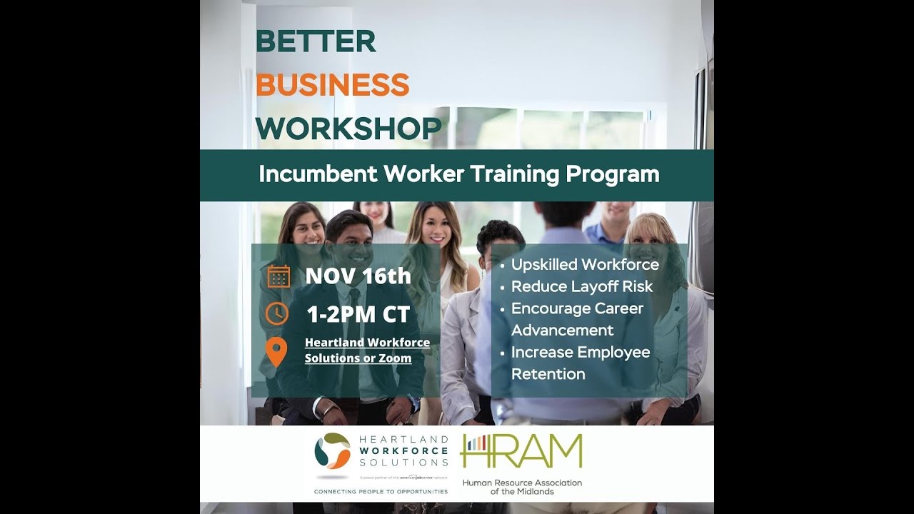 HWS Better Business Workshop - Incumbent Worker Training Program - YouTube