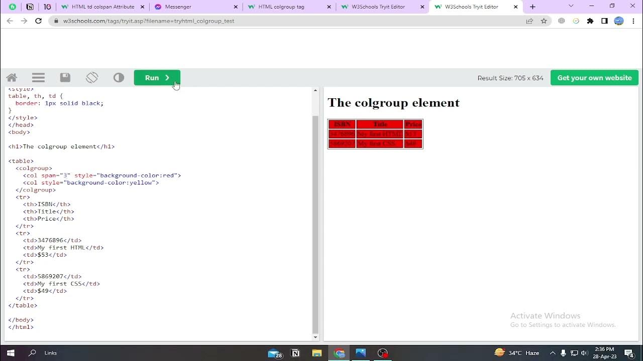How to Use Colspan - Hi Papa Academy - YouTube