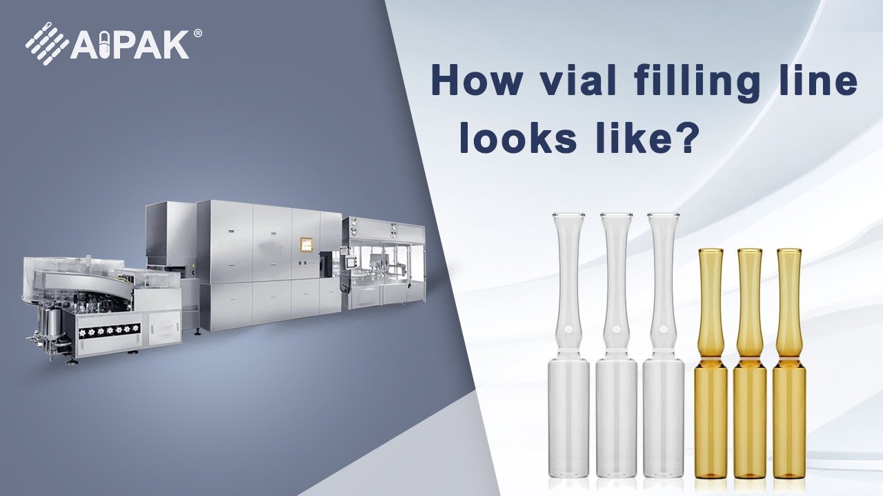 How vial filling line looks like? - YouTube