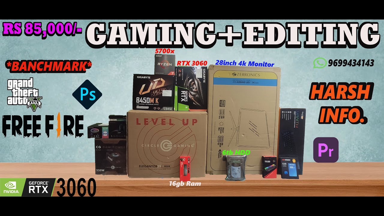 Rs 85000 *ULTIMATE* PC Build for Gaming and Editing 2023 🔥 Ryzen 7 ...