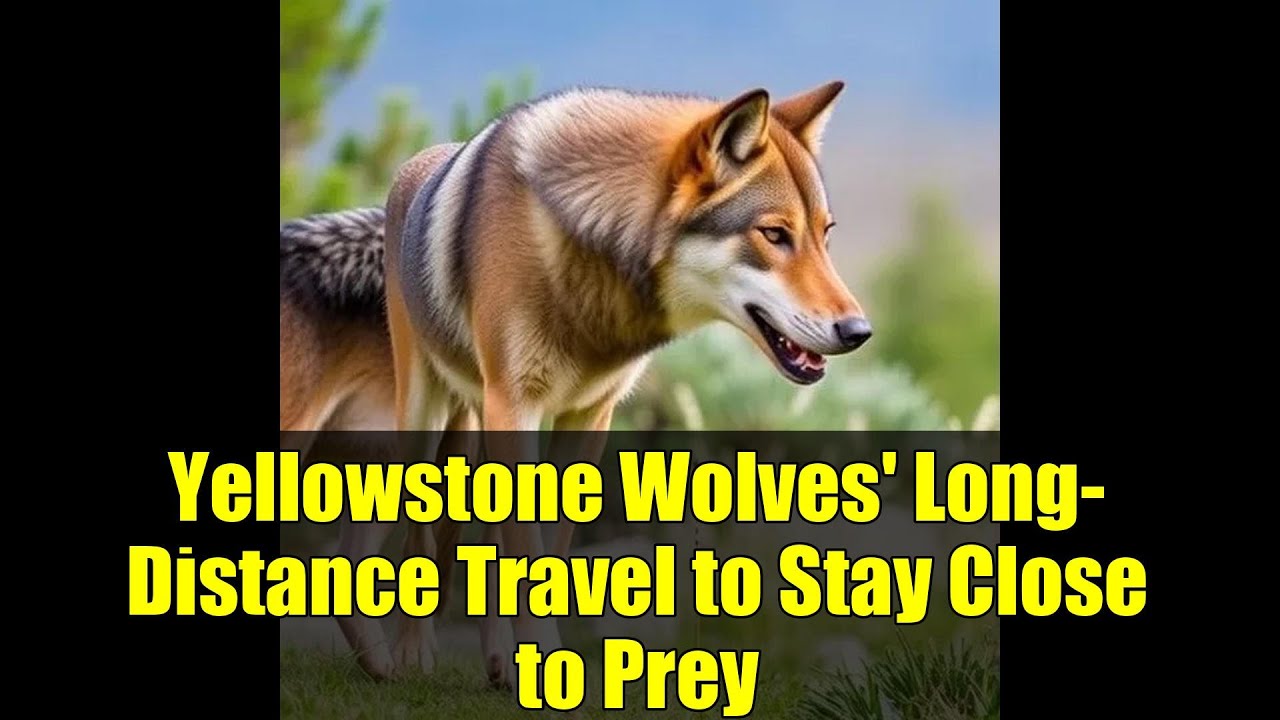 Yellowstone Wolves' Long-Distance Travel to Stay Close to Prey - YouTube