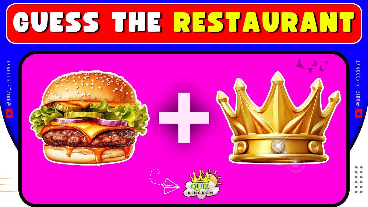 Guess The Fast Food Restaurant by Emoji? 🍔🤔 | “Can You Guess?” or “Only ...