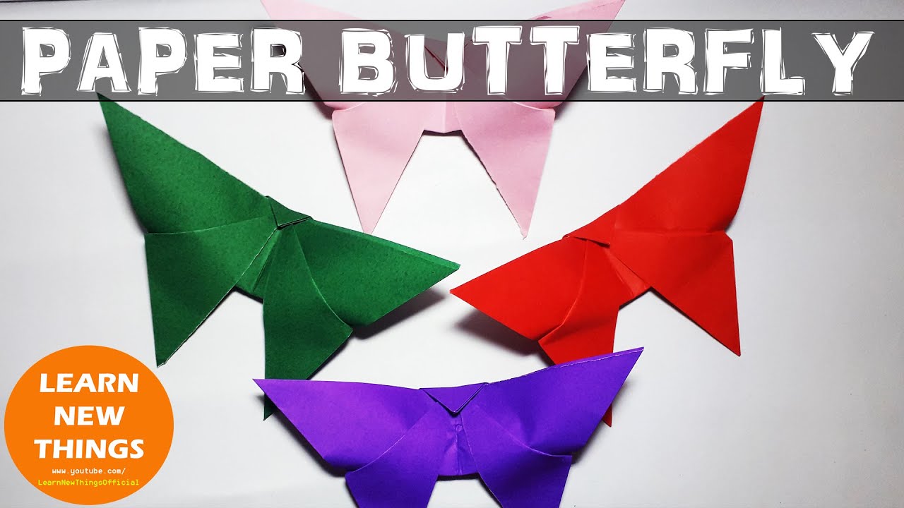 Origami Butterfly | Making With Paper | DIY | A4 Paper Craft Ideas for ...