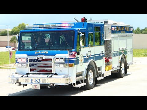 DeLand FD Engine 83 Responding - YouTube