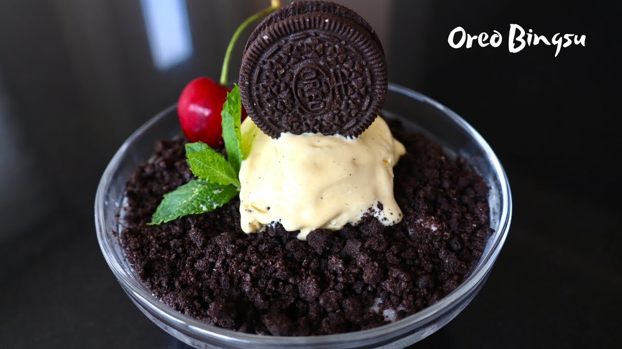 BINGSU OREO - Cách làm Đá Bào Bingsu Oreo mát lạnh cực ngon, siêu dễ ...