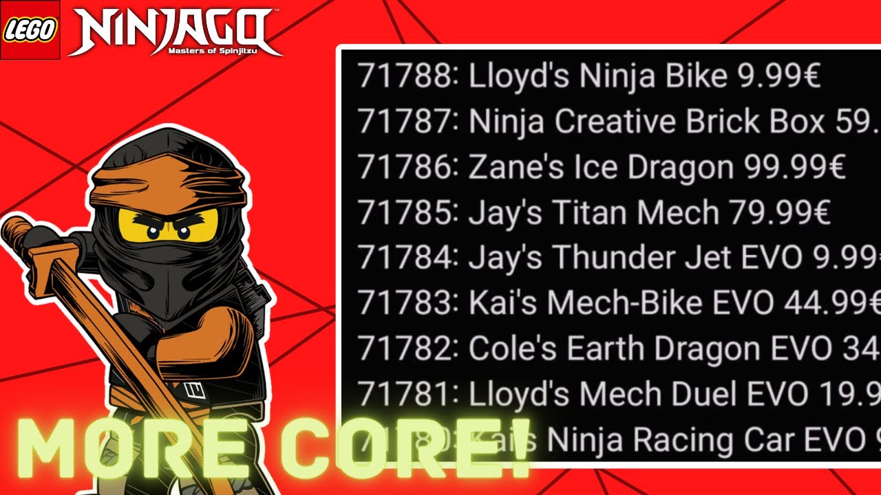 More Core Sets... | Ninjago January 2023 Set Names! - YouTube