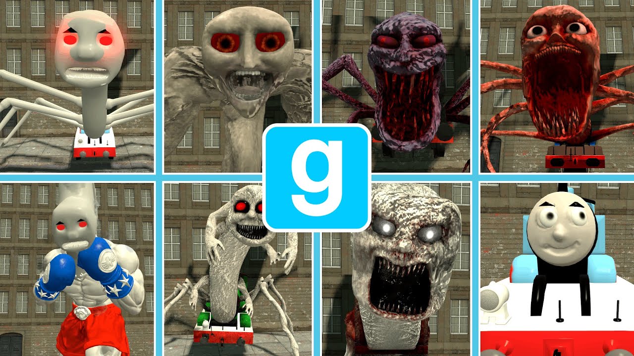 GMOD: All kinds of Thomas // All Thomas - Nextbots Garry's Mod - YouTube