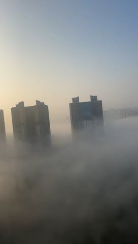 Winter view from Flat: Look like in Clouds - YouTube