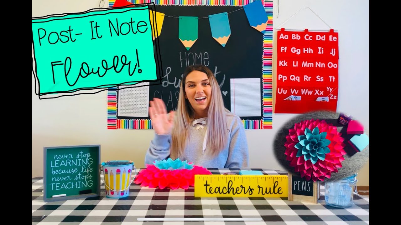 Post-it Note Flower Tutorial - YouTube