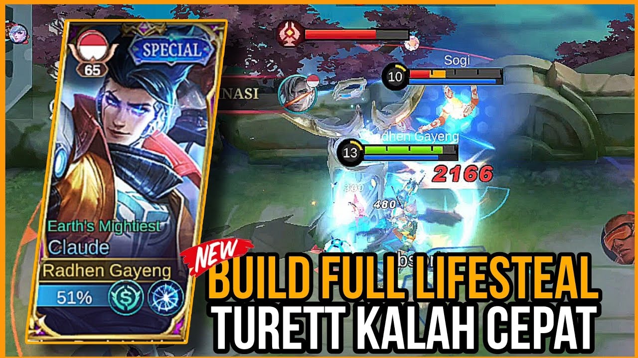 CLAUDE MSC DENGAN BUILD ANTI TURRET. - YouTube