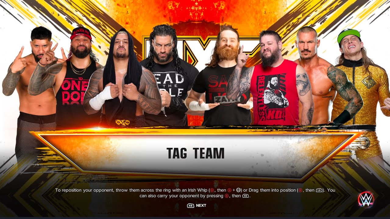 The Bloodline VS RKBro Sami Zayn & Kevin Owens 8 Man Tag Team ...