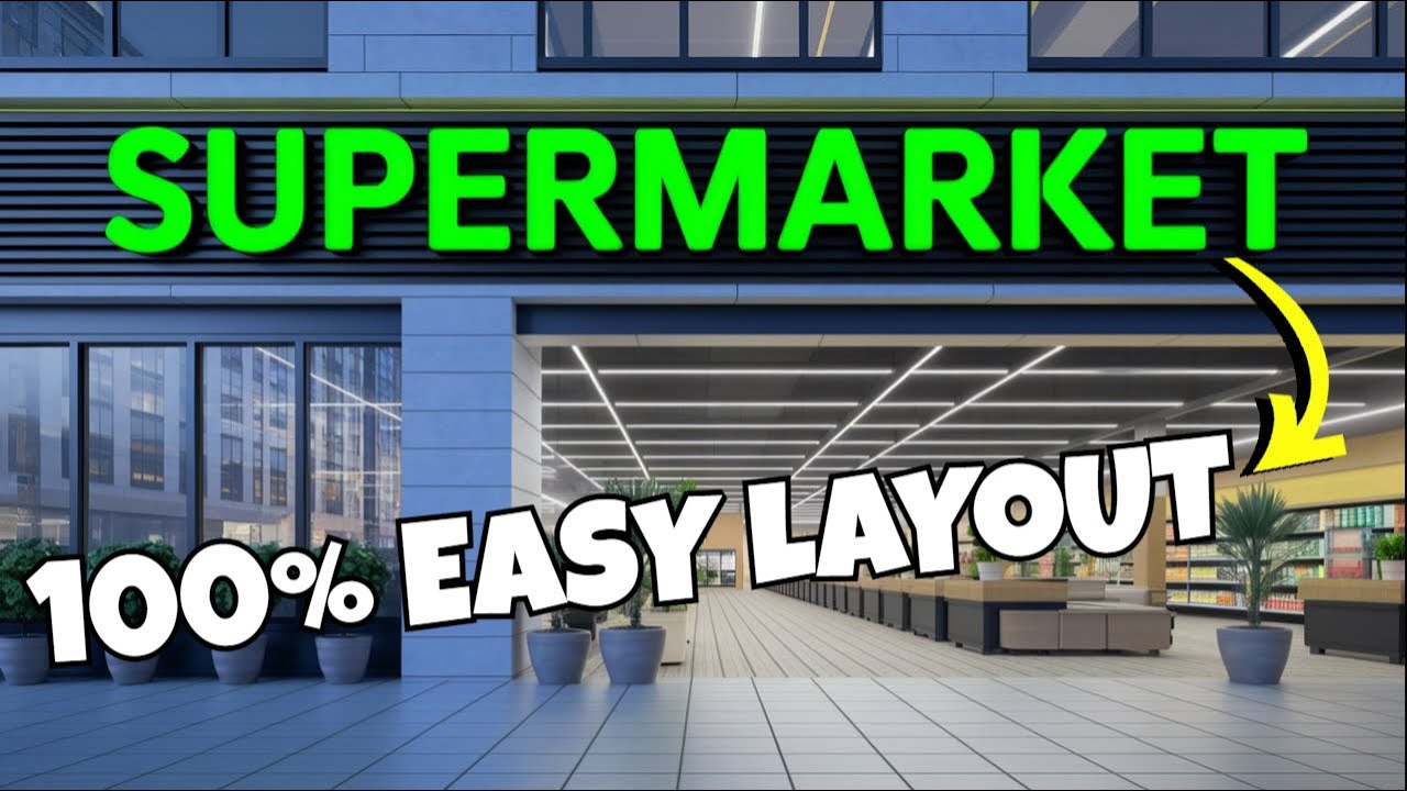 SUPERMARKET TOGETHER 100% LAYOUT EASY!!! - YouTube