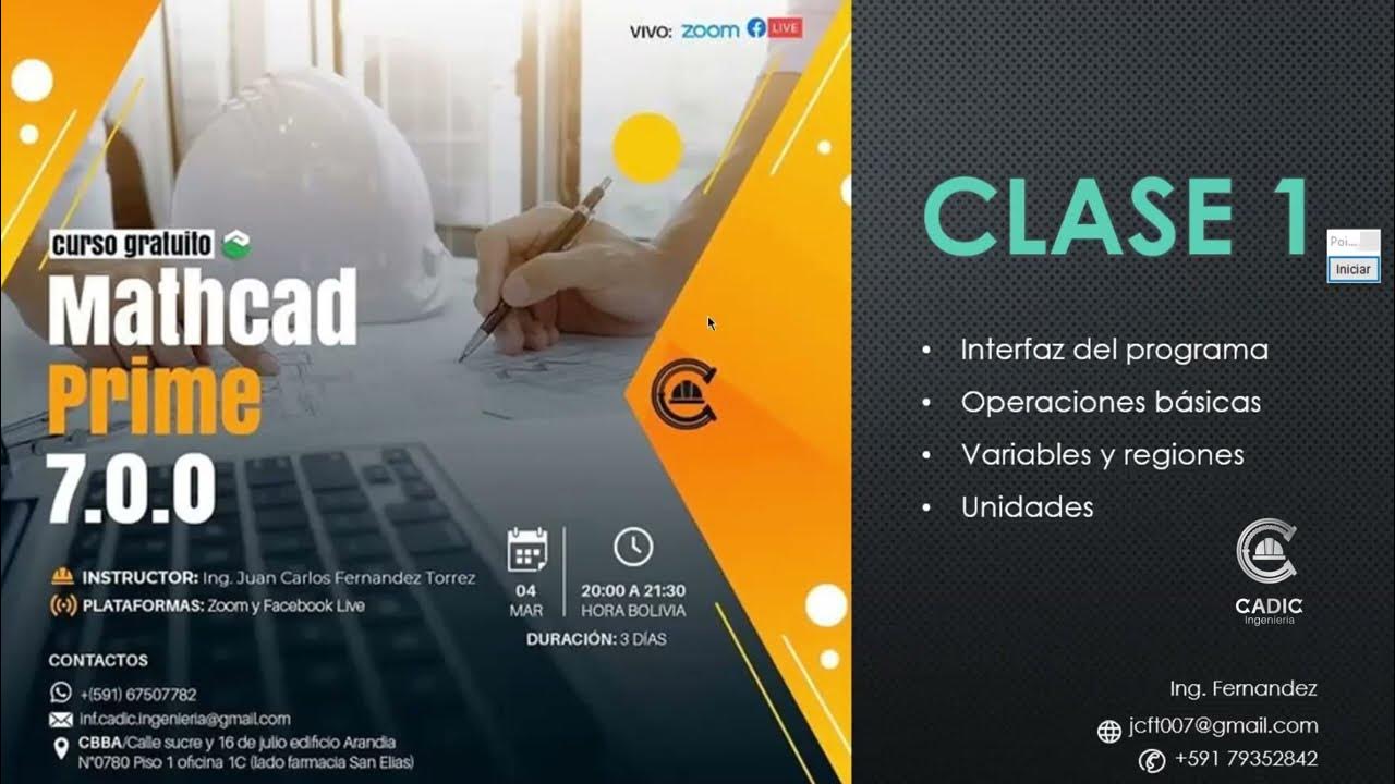 CLASE 1/3 | CURSO BÁSICO PTC MATHCAD PRIME 7.0.0 - YouTube
