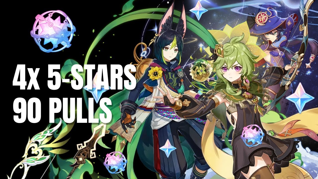 EXTREME LUCK, 4x 5stars in 90 pulls. - YouTube