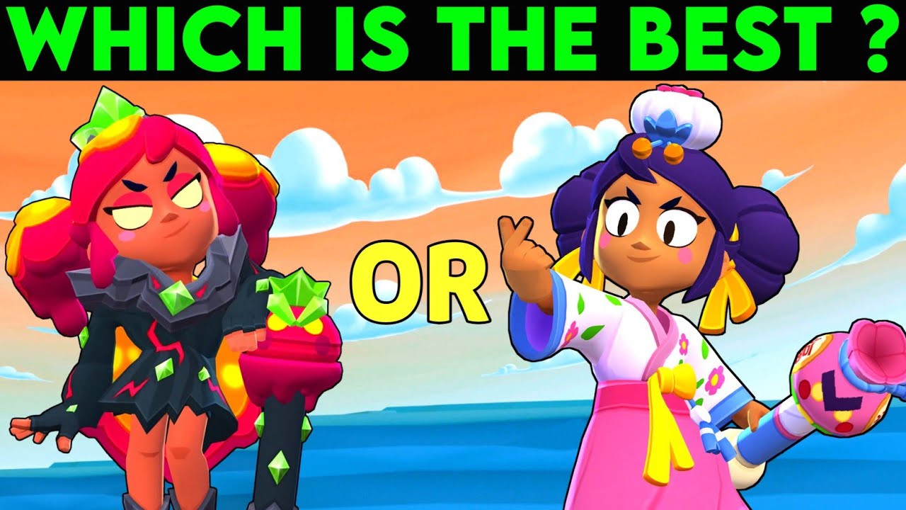 Brawl Stars All Mandy Skin Comparison Hanbok Mandy Vs Magma Mandy - YouTube