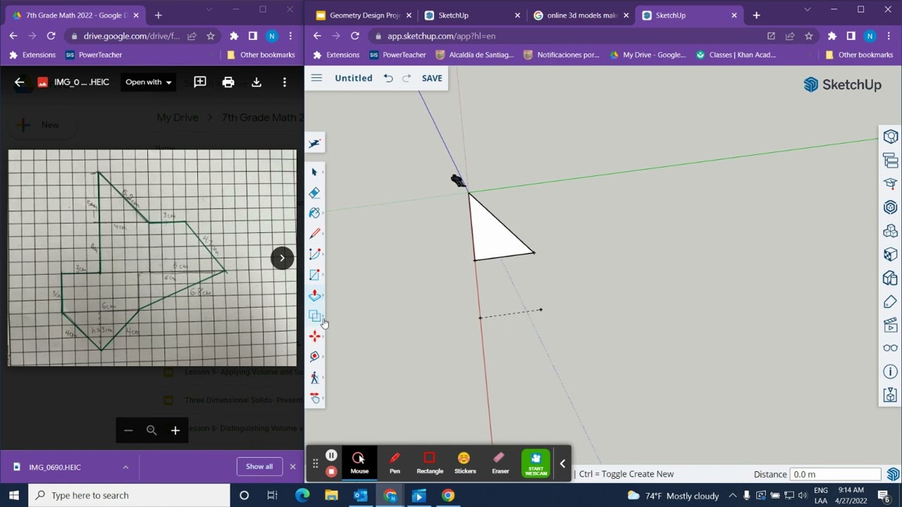 Using Sketchup to model our perfume bottle - YouTube