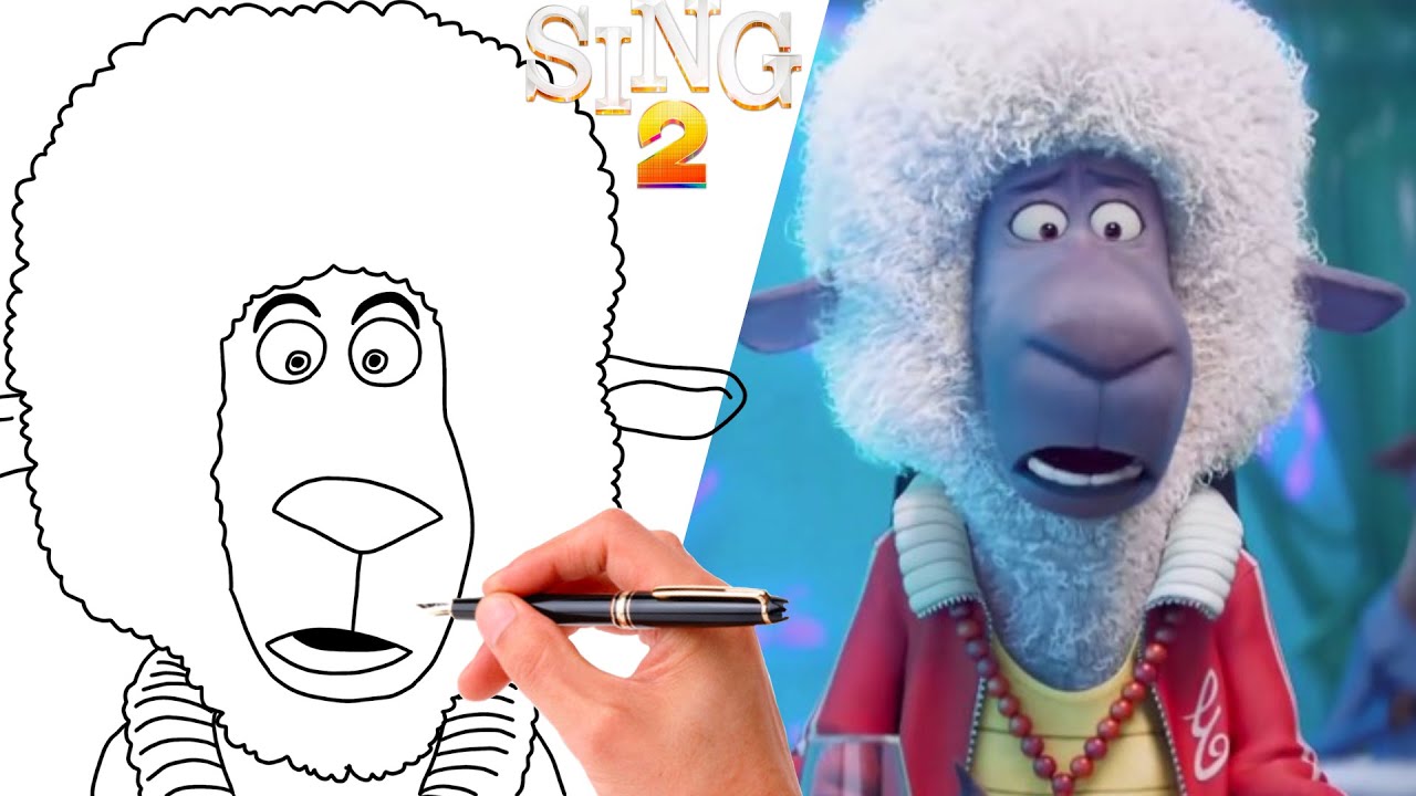 How To Draw EDDIE From SING | SUPER EASY DISNEY DRAWING - YouTube