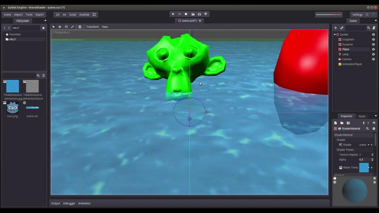 Godot Water Shader Using Visual Shader Graph : Part 2 of 3 - YouTube