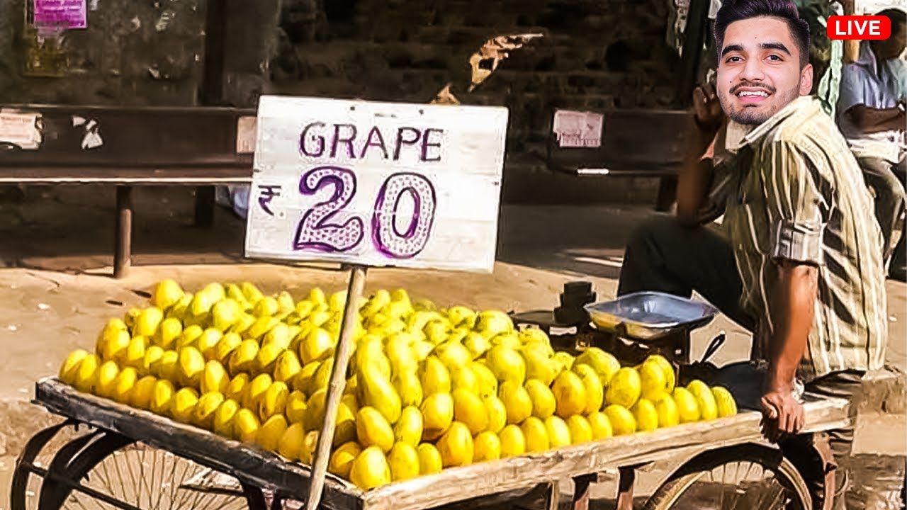 Playing Games while Selling Grapes - YouTube