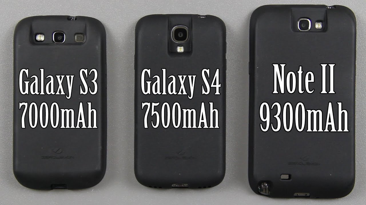 ZeroLemon Samsung Galaxy S3 (7000mAh) Galaxy S4 (7500mAh) and Note II ...