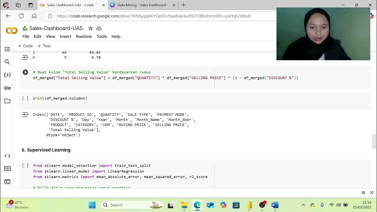 DATA MINING & DATA WAREHOUSING STUDI KASUS SALES DASHBOARD (PYTHON ...