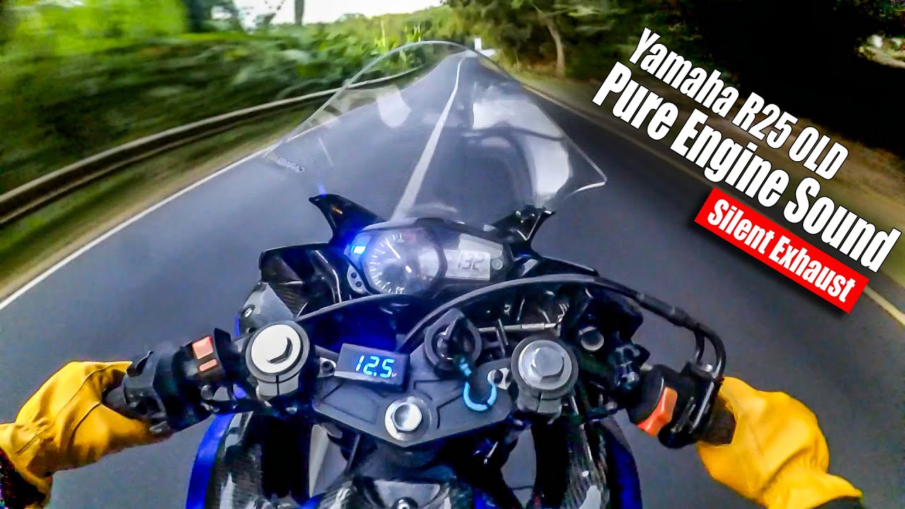 The Pure Sound of YAMAHA R25 (ENGINE SOUND & SILENT EXHAUST ) - YouTube