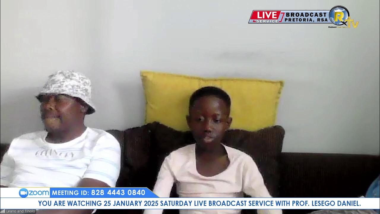 25 JANUARY 2025 SATURDAY LIVE BROADCAST SERVICE WITH PROF. LESEGO DANIEL PART 1 - YouTube