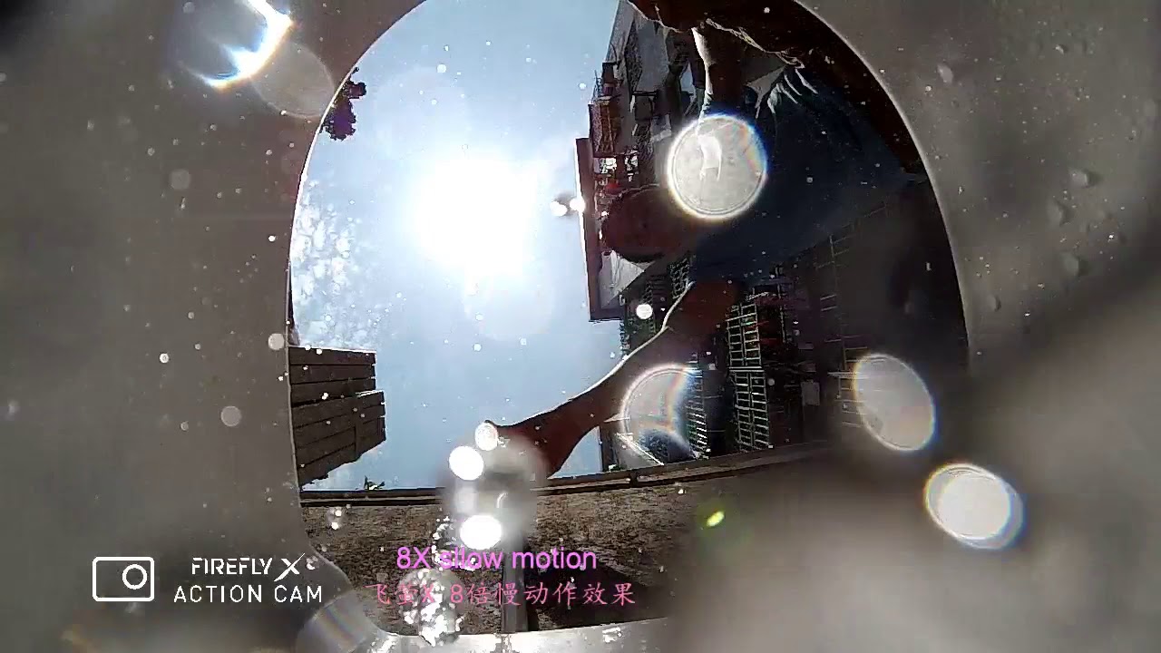 Hawk eye Firefly x action camera 8x slow motion. - YouTube