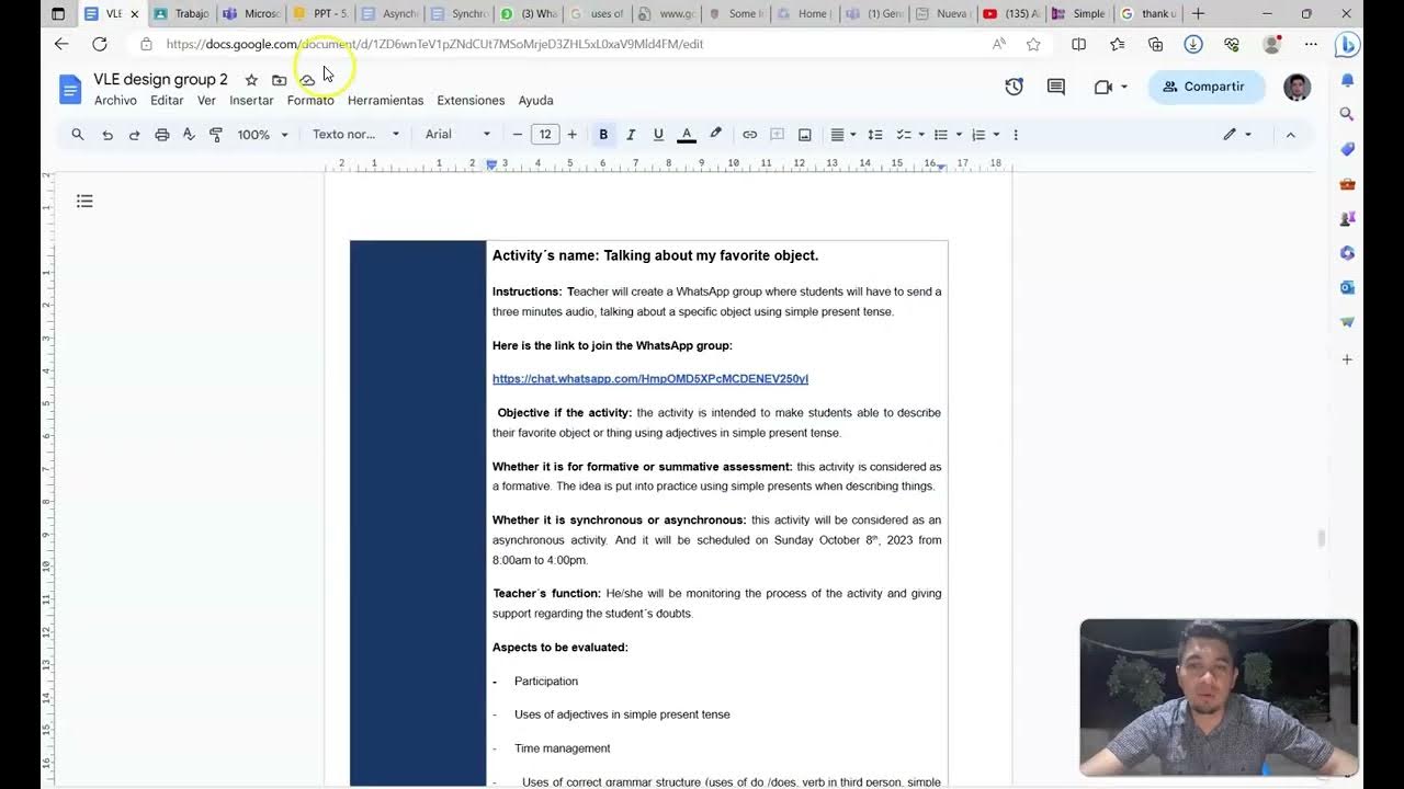 Tutorial- Asynchronous speaking activity- Adjectives - YouTube