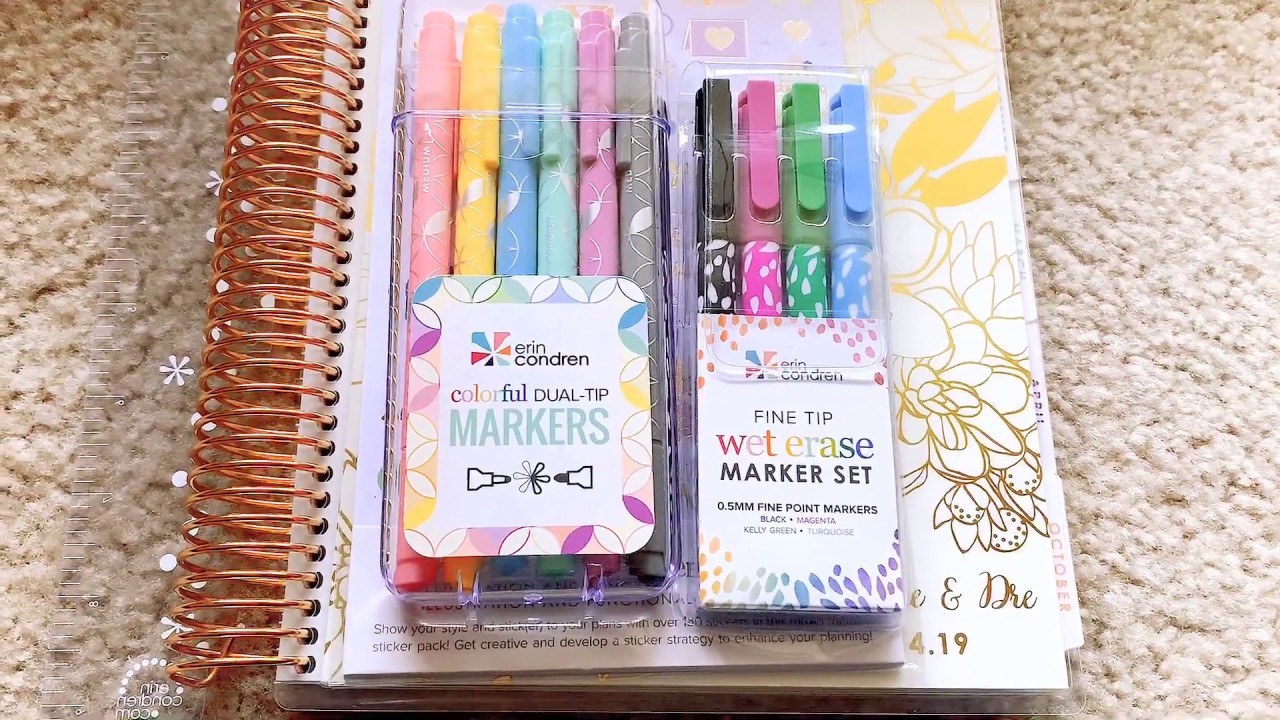 Erin Condren Wedding Planner Unboxing - YouTube