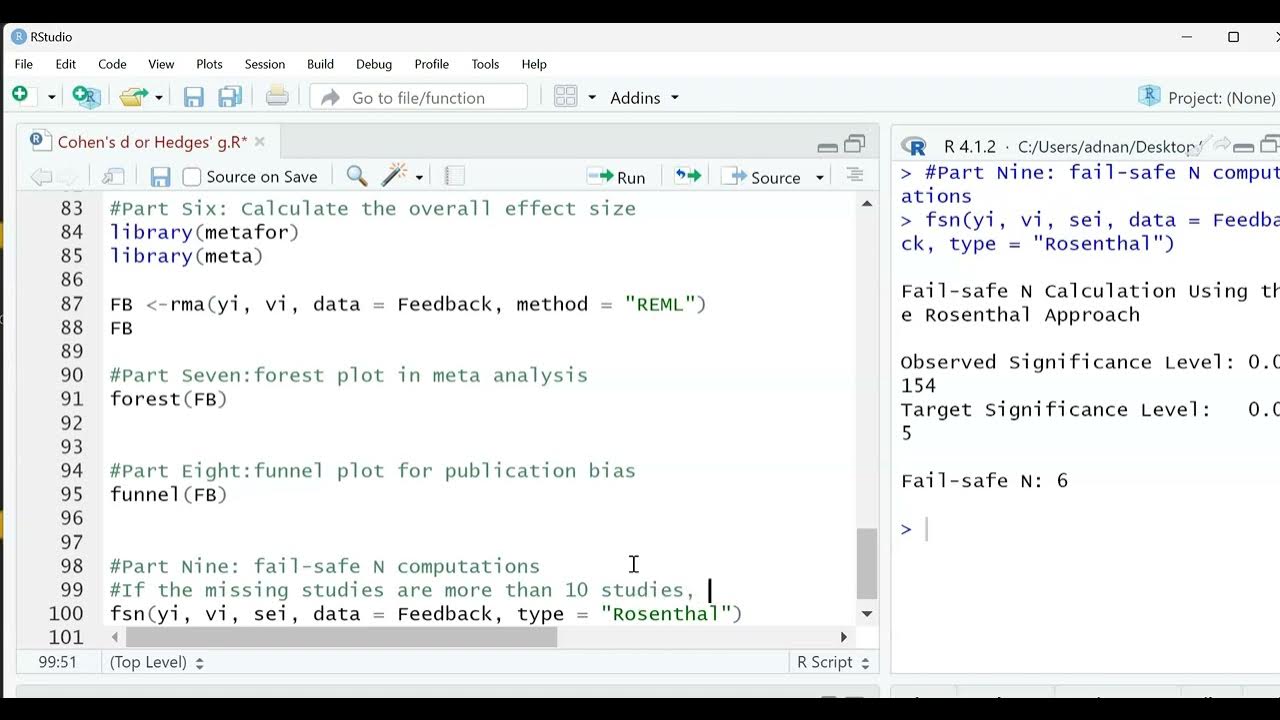Meta-Analysis & Meta-Regression In R_Part Nine: Fail-Safe N - YouTube