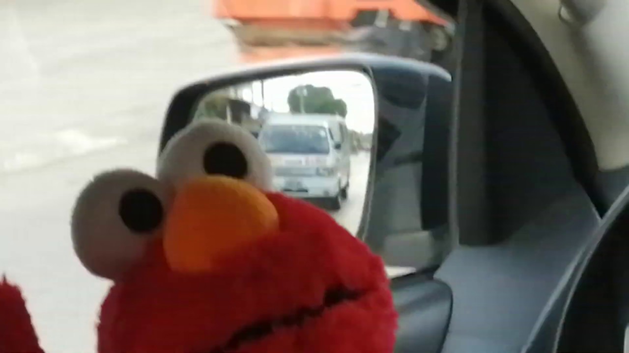 Elmo drives a car - YouTube