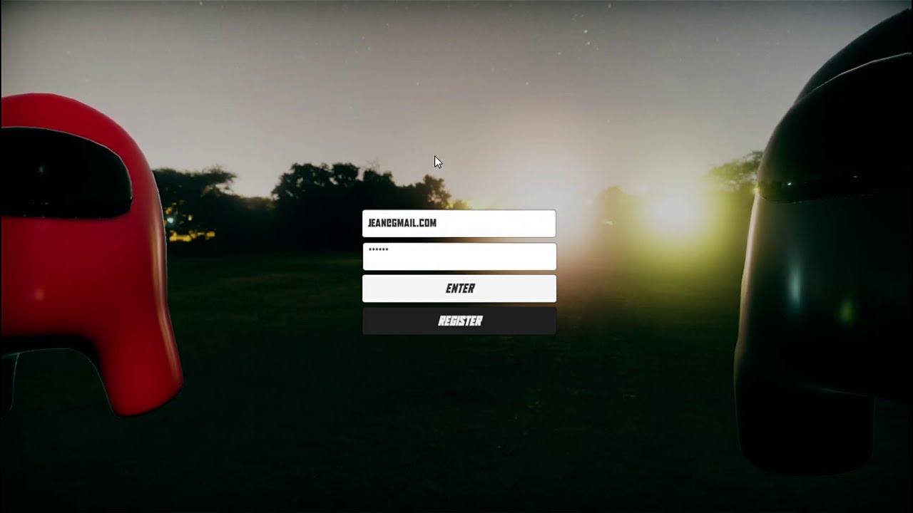 Among us 3D Mostrando mais do jogo sistema de login e register - YouTube
