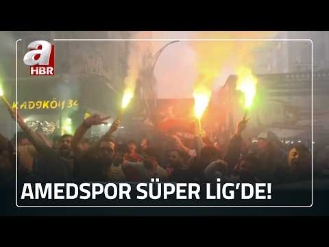 Amedspor Süper Lig'e yükseldi! Diyarbakır'da coşkulu kutlama | A Haber