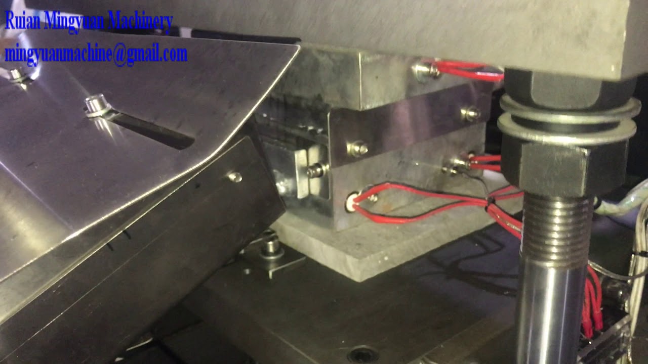 small square paper plate testing running single station mechanics type ...