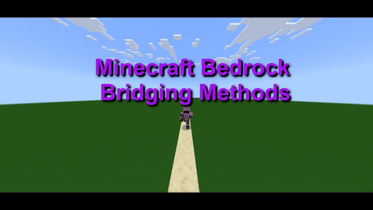 All bridging methods (minecraft bedrock) - YouTube