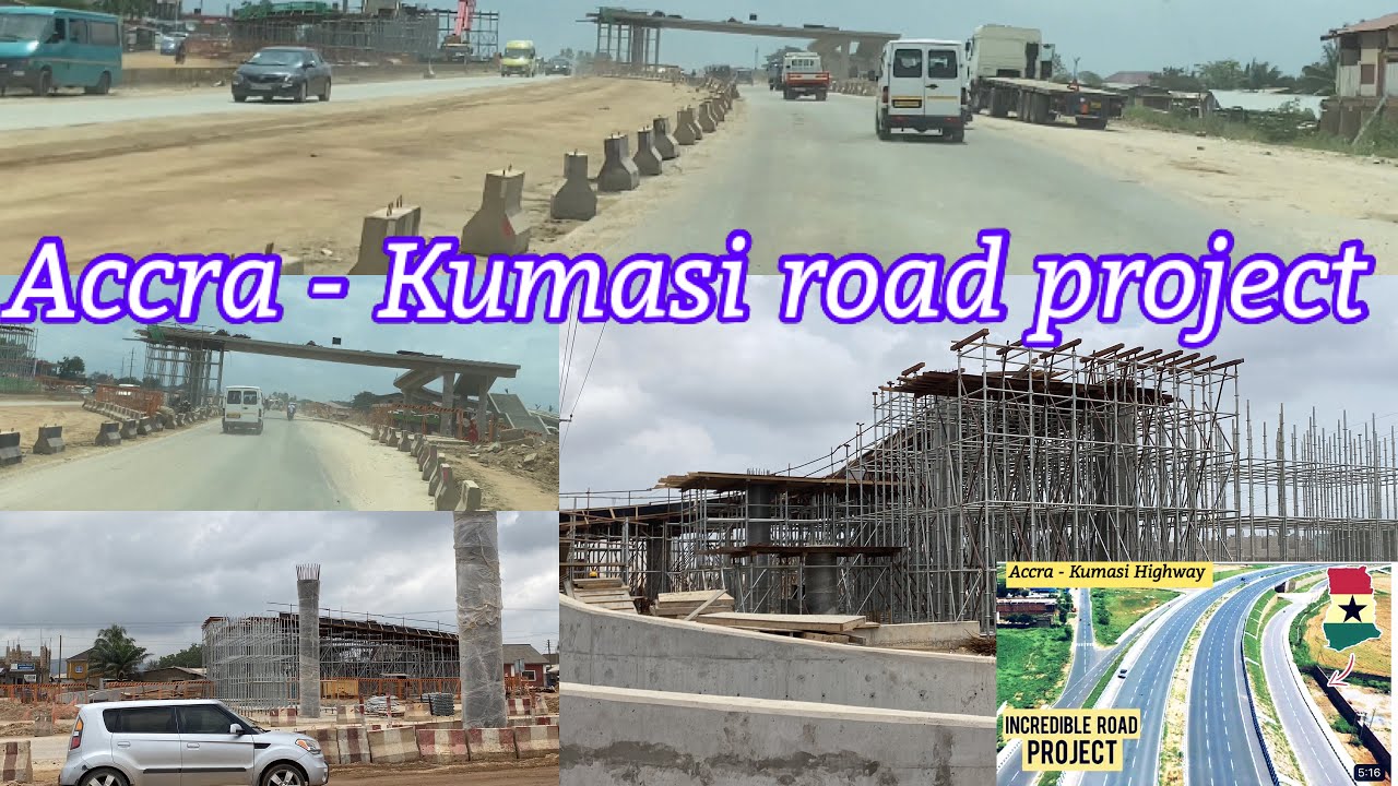 Accra - Kumasi road dualization project finally completing 🇬🇭 - YouTube