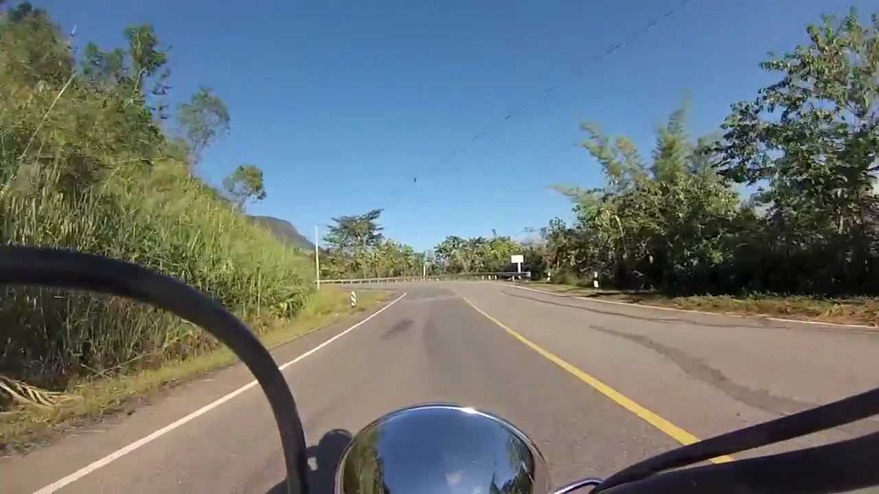 Riding on route 1148 on the way to Nan - YouTube