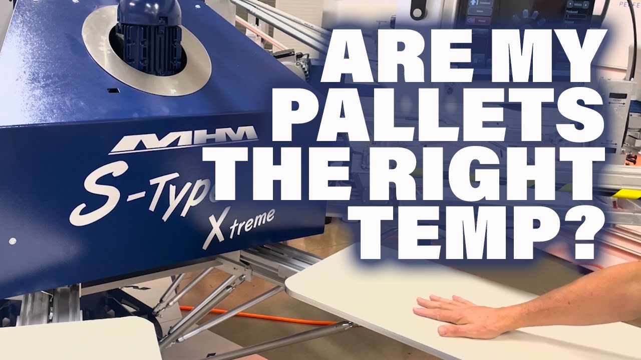 What temperature should the pallets be, before printing? - YouTube