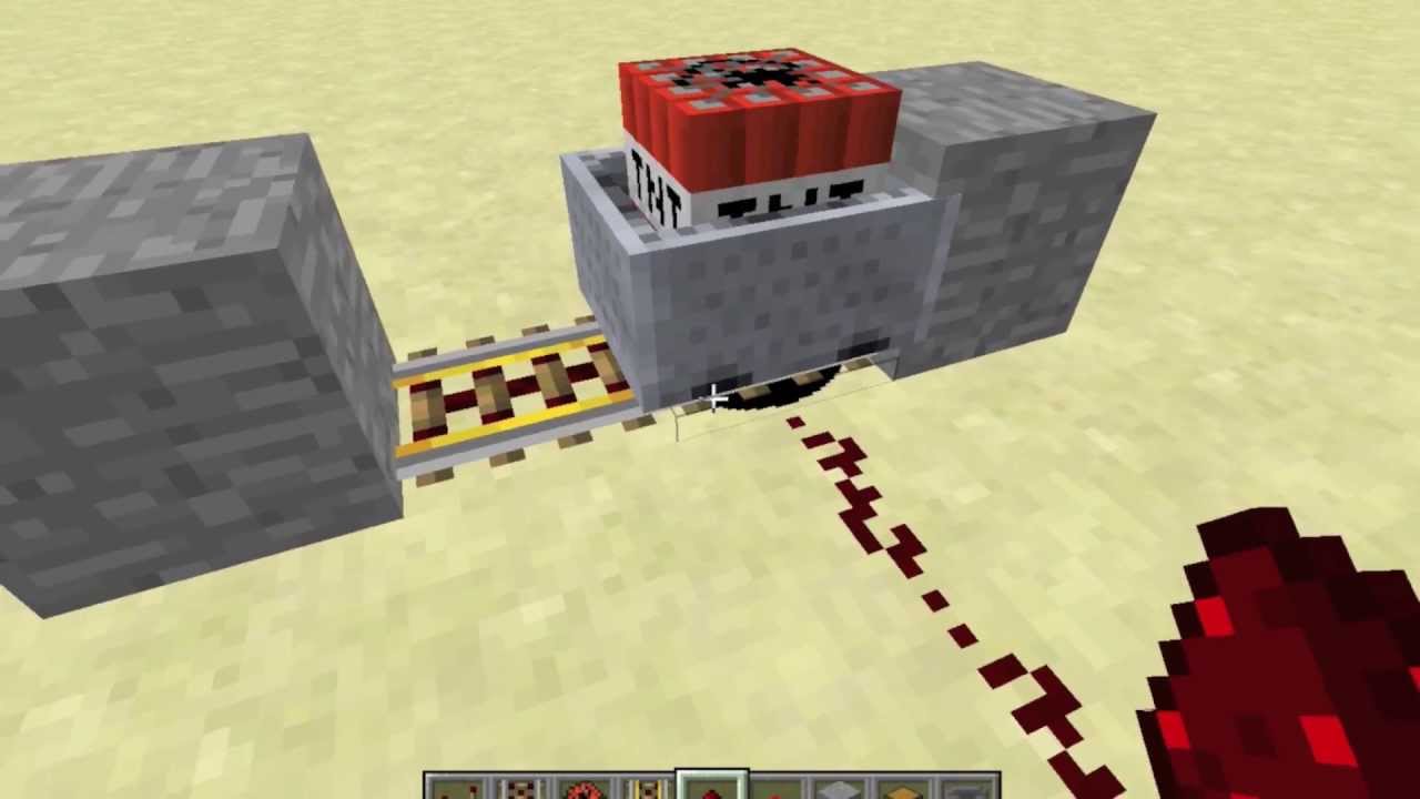 mega Minecart TNT bomb [iRedstone App] Minecraft Redstone - YouTube