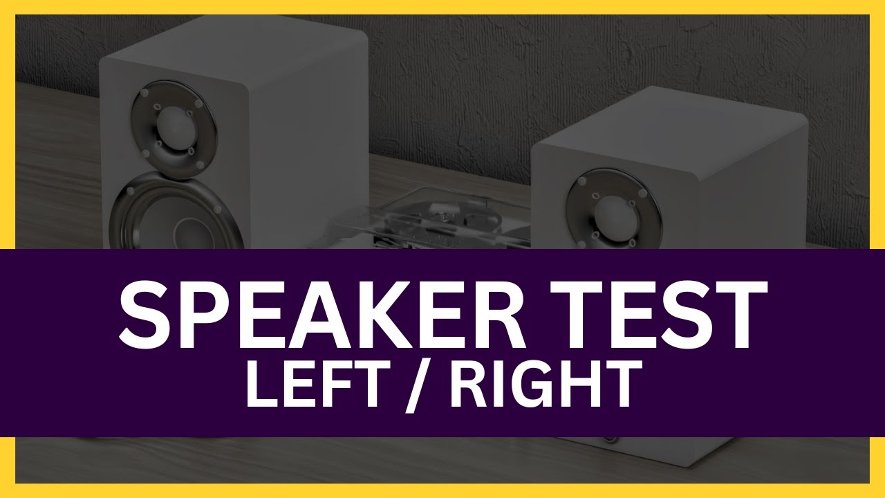 Speaker Test Left Right Music - YouTube